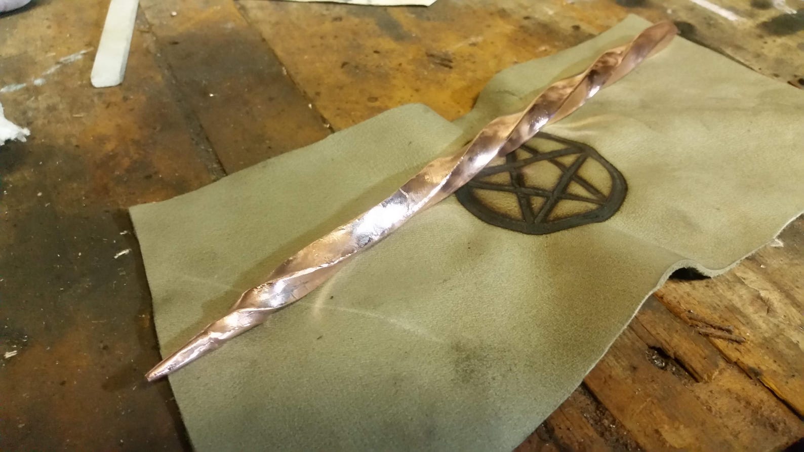Copper Seeress Wand, Hand Forged by Traditional Blacksmith - Etsy