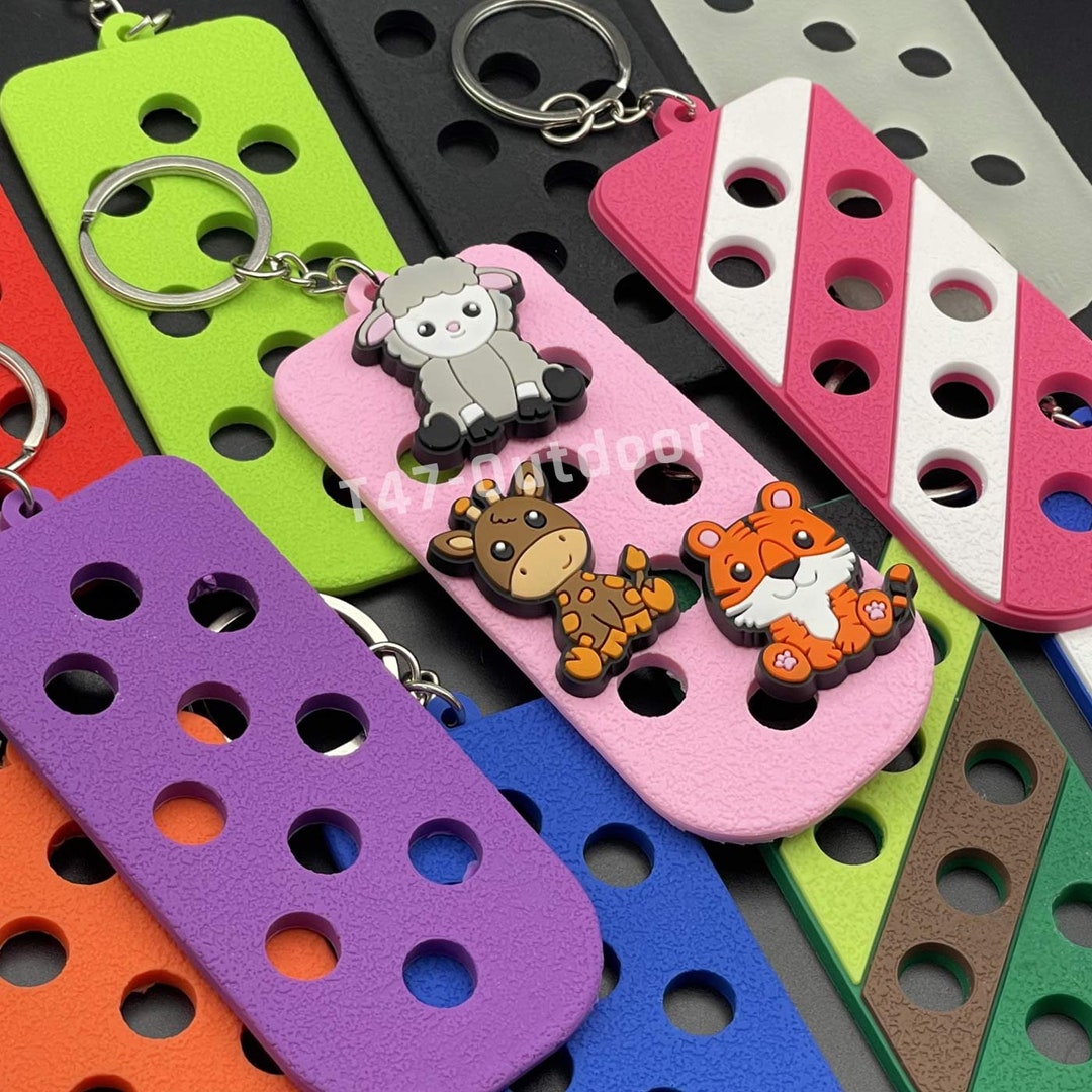 Personalised Croc Charm Keyring - With or Without Croc Charms ...