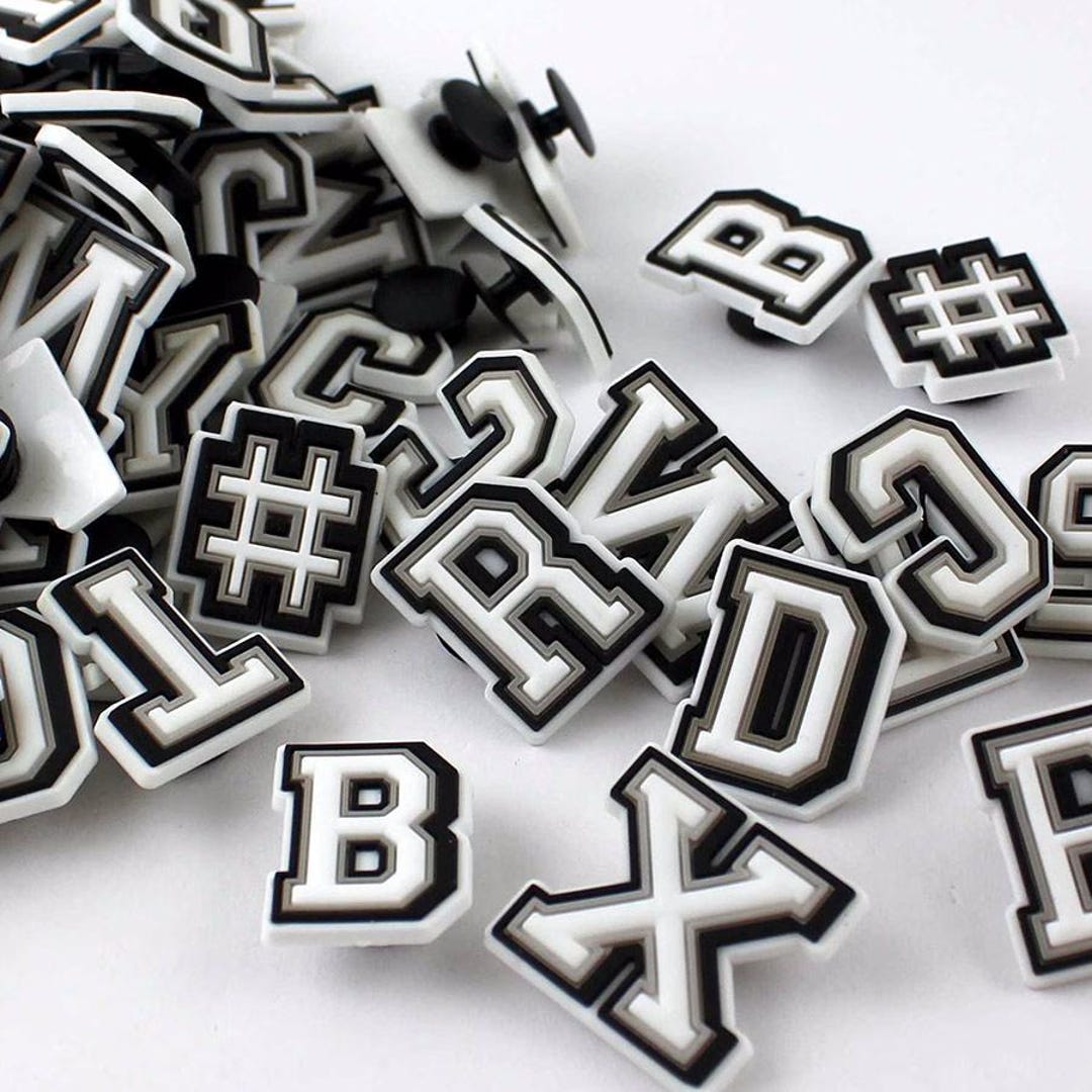 Letters and Numbers Clog Charms - Boys, Girls, Womens, Mens - Initials ...