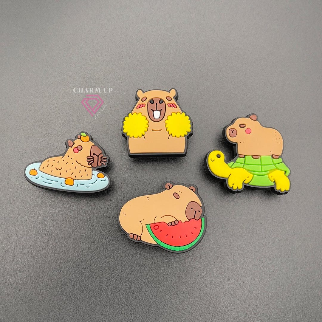 Capybara Croc Charms for Foam Clogs Womens Girls Boys Mens Turtle ...