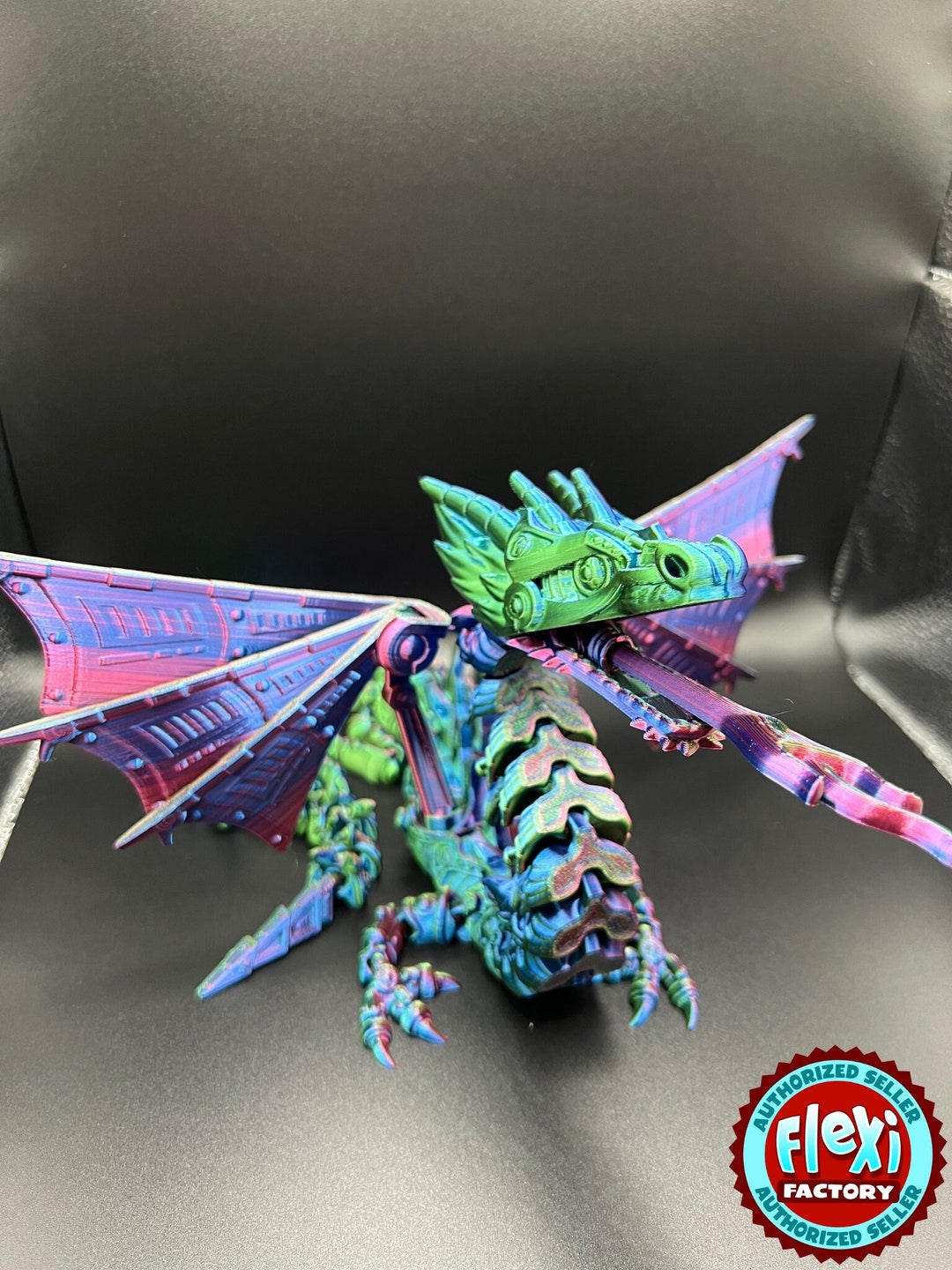 3D Printed Mech Dragon 22 Length Flexi Factory - Etsy