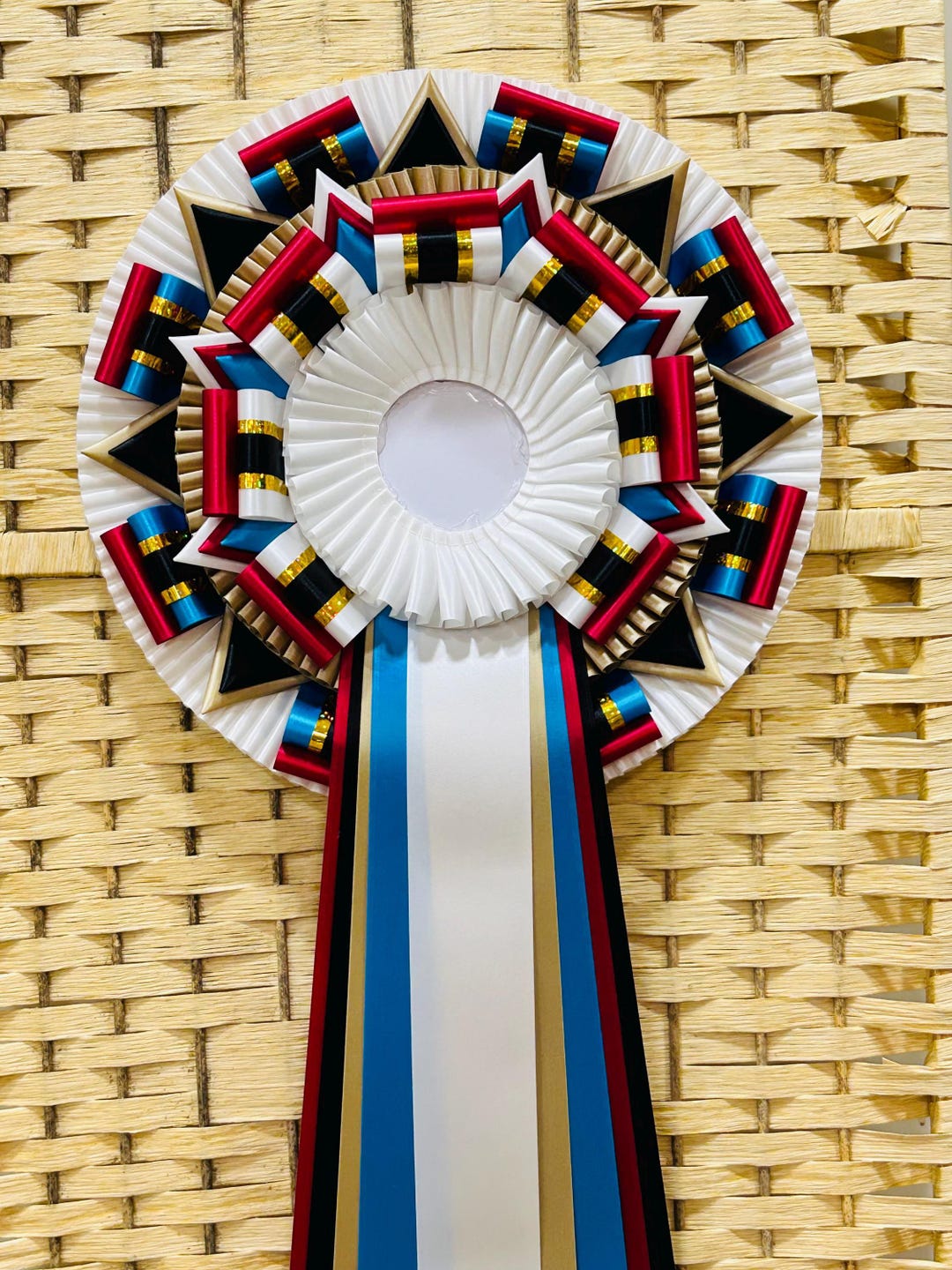 Custom Backer for Your Rosette Award Ribbon: 12" Rosette Backer, 33 ...