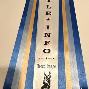 Rosette Ruffle Award Ribbon Personalized With 7 1/2" Rosette and 22 ...