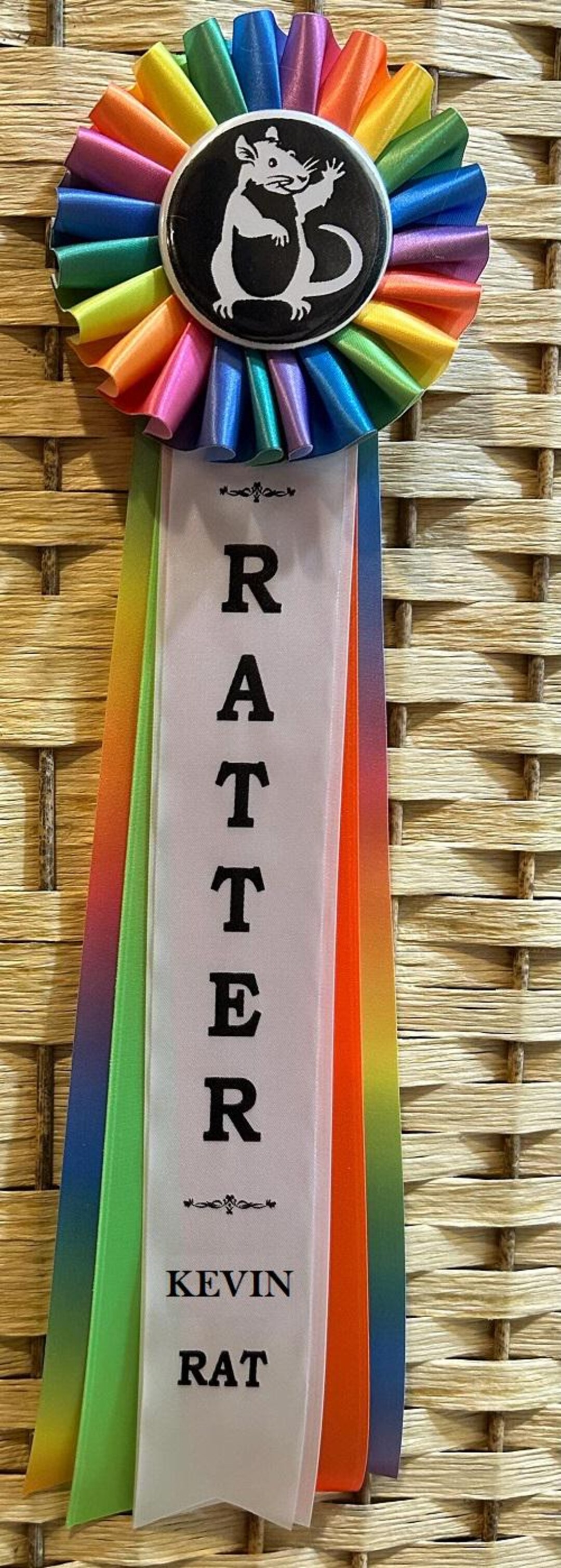 Happy Ratters Custom Award Ribbon 4.25” Ruffle Rosette and 11 ...