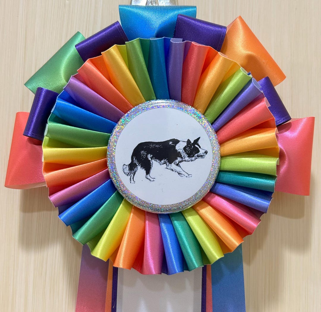 Personalized Ruffle Rosette Award Ribbon: Custom Pet Show Prize - Etsy