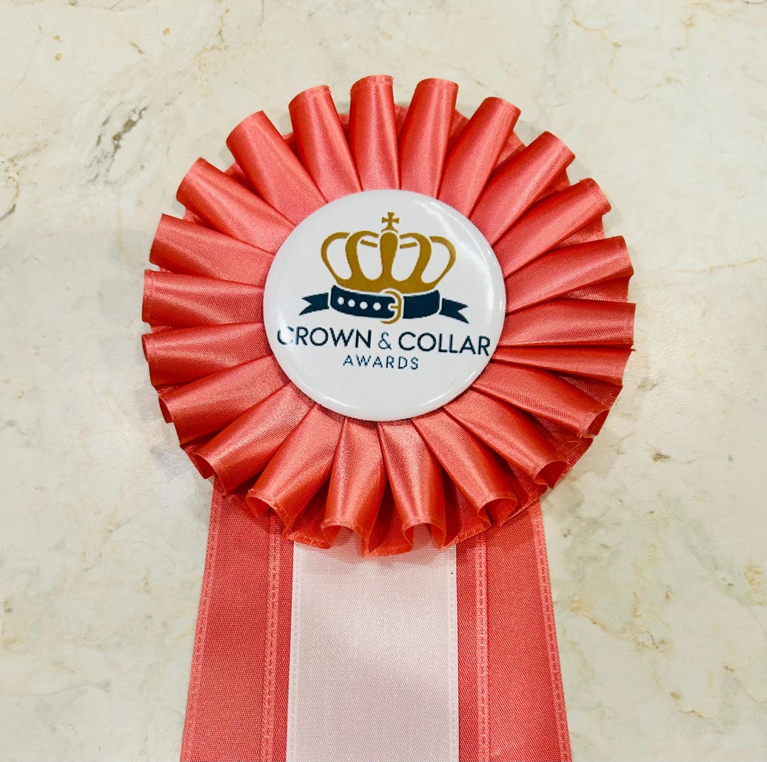 Custom Pet Award Ribbon: 4.25" Ruffle Rosette With Personalized 11 ...