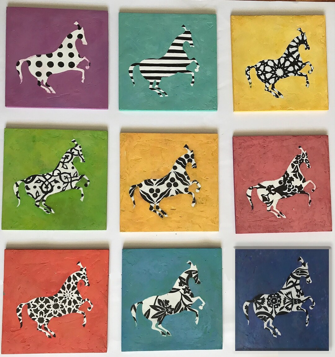 Original Painted Wood Block Wall Decor/ 3D Wall Sculpture, / Abstract ...