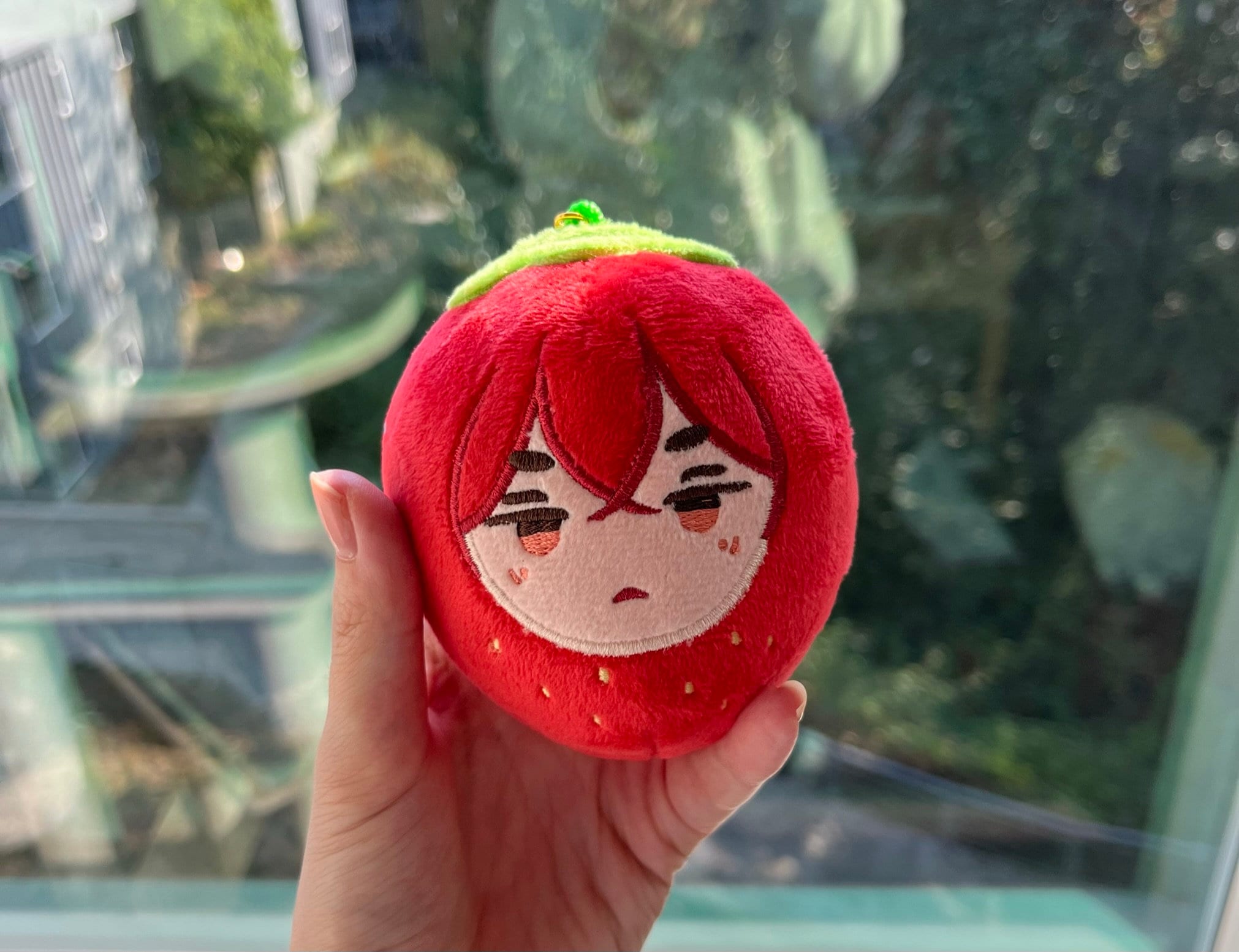 Diluc Genshin Impact Strawberry Plush Key Chain - Etsy