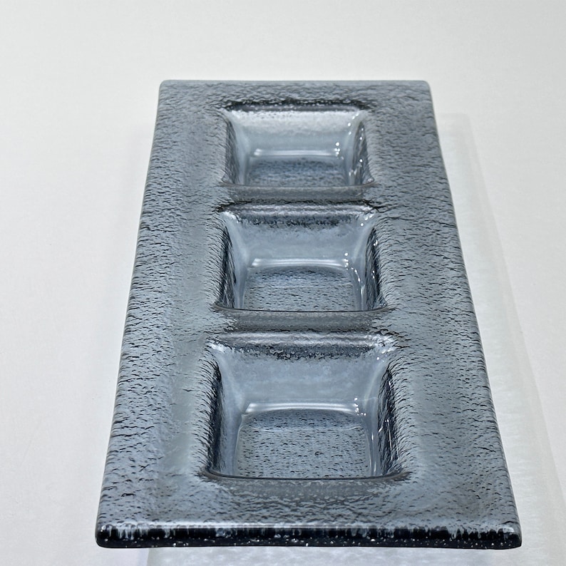 Fused Glass Tray for Sauce, Sauce Tray, Sauce Plate, Clear Glass Plate ...