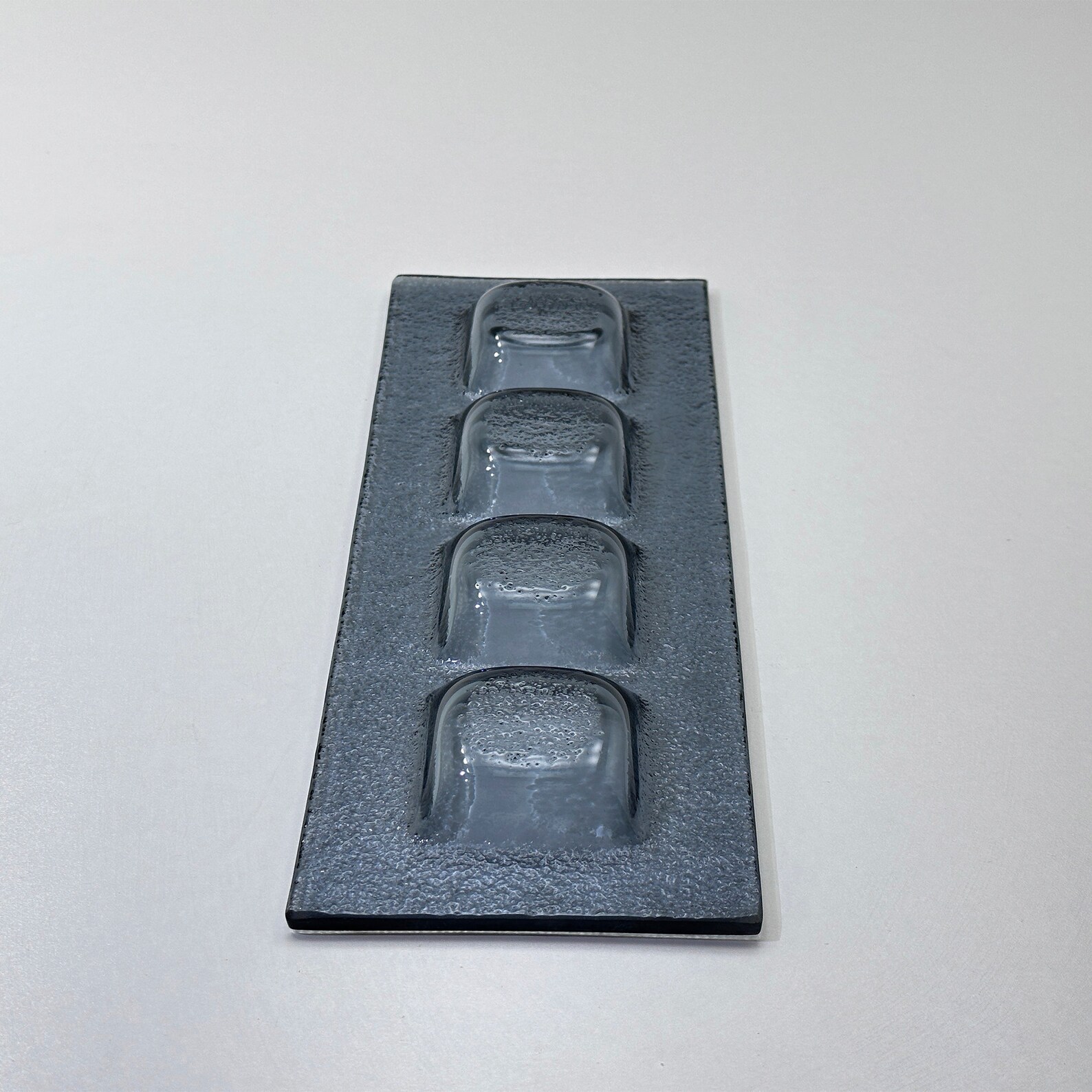 Fused Rectangle Glass Tray for Sauce, Sauce Tray, Sauce Plate, Clear ...