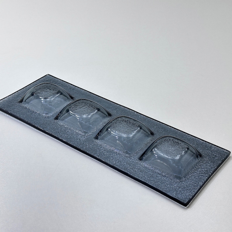 Fused Rectangle Glass Tray for Sauce, Sauce Tray, Sauce Plate, Clear ...