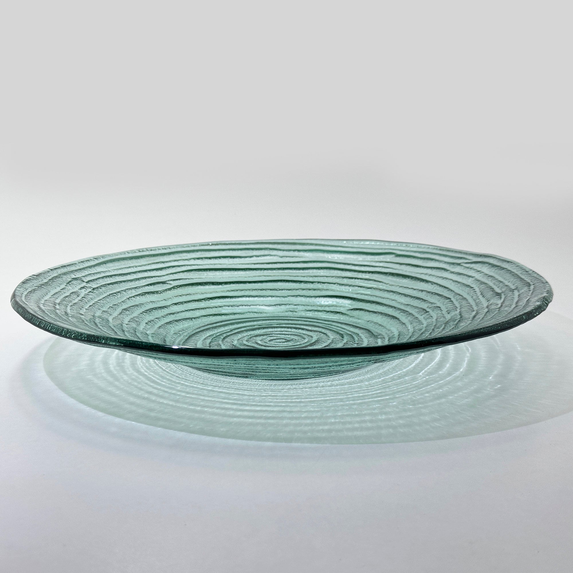 Fused Glass Plate, Handmade Modern Design Plate, Blue, Black, Green ...