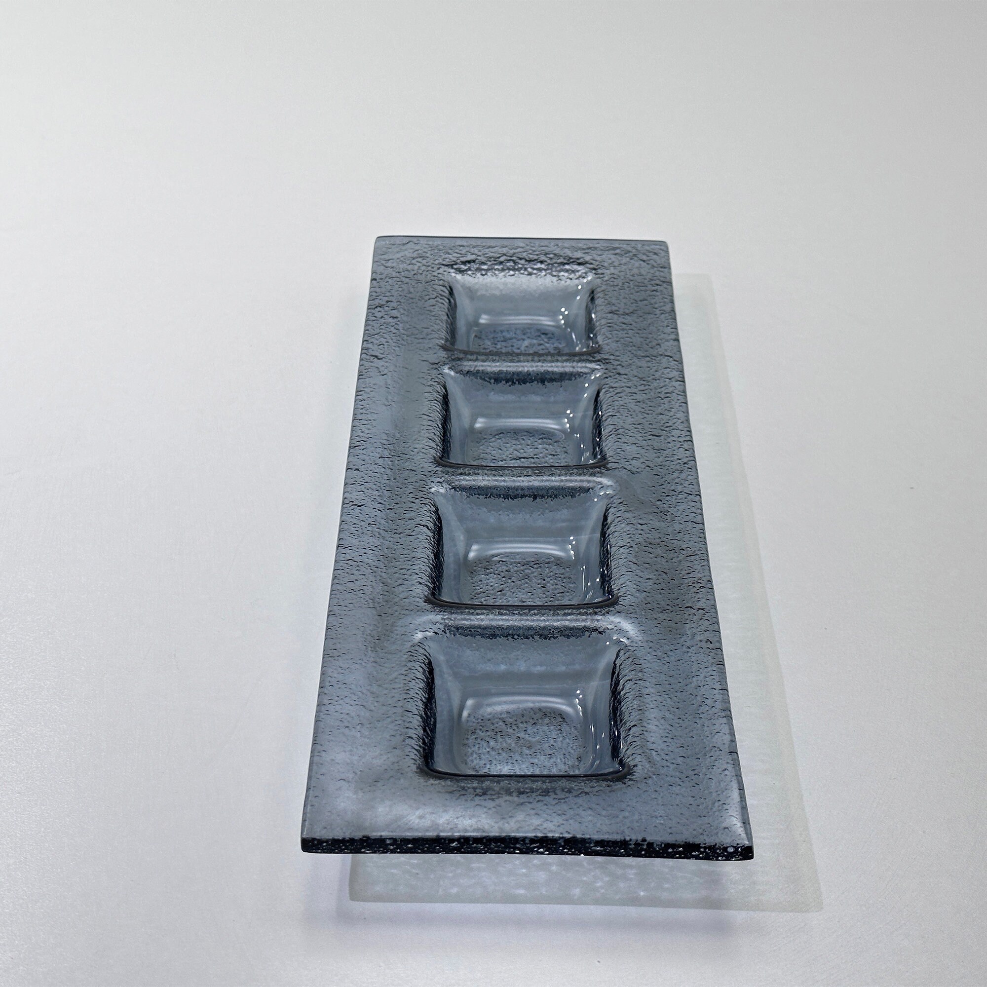 Fused Rectangle Glass Tray for Sauce, Sauce Tray, Sauce Plate, Clear ...