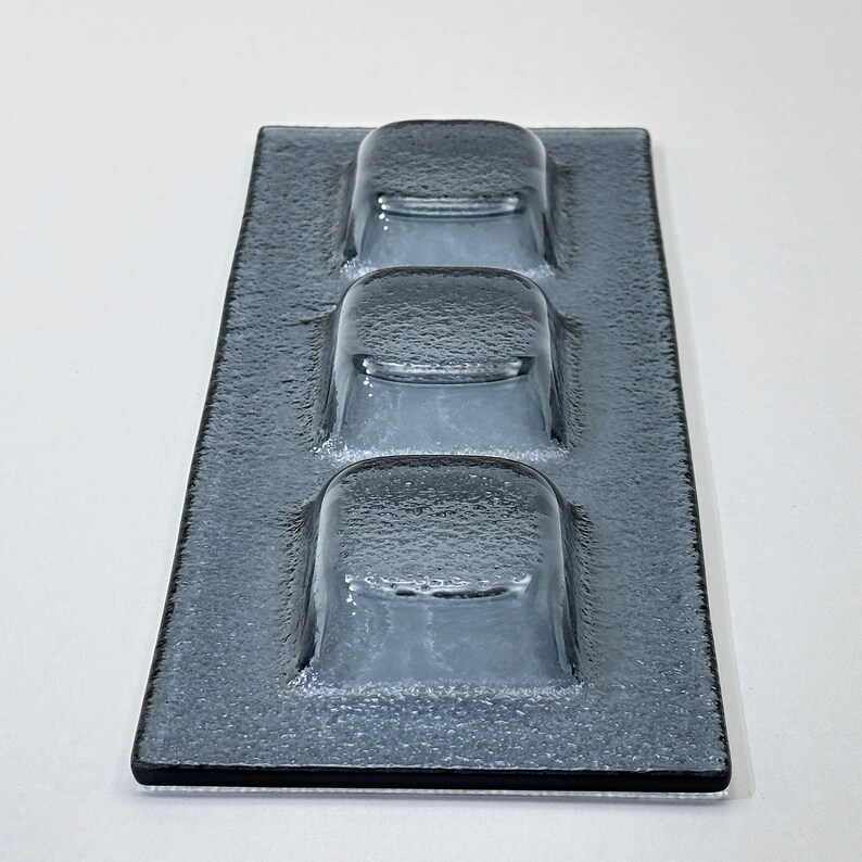 Fused Glass Tray for Sauce, Sauce Tray, Sauce Plate, Clear Glass Plate ...