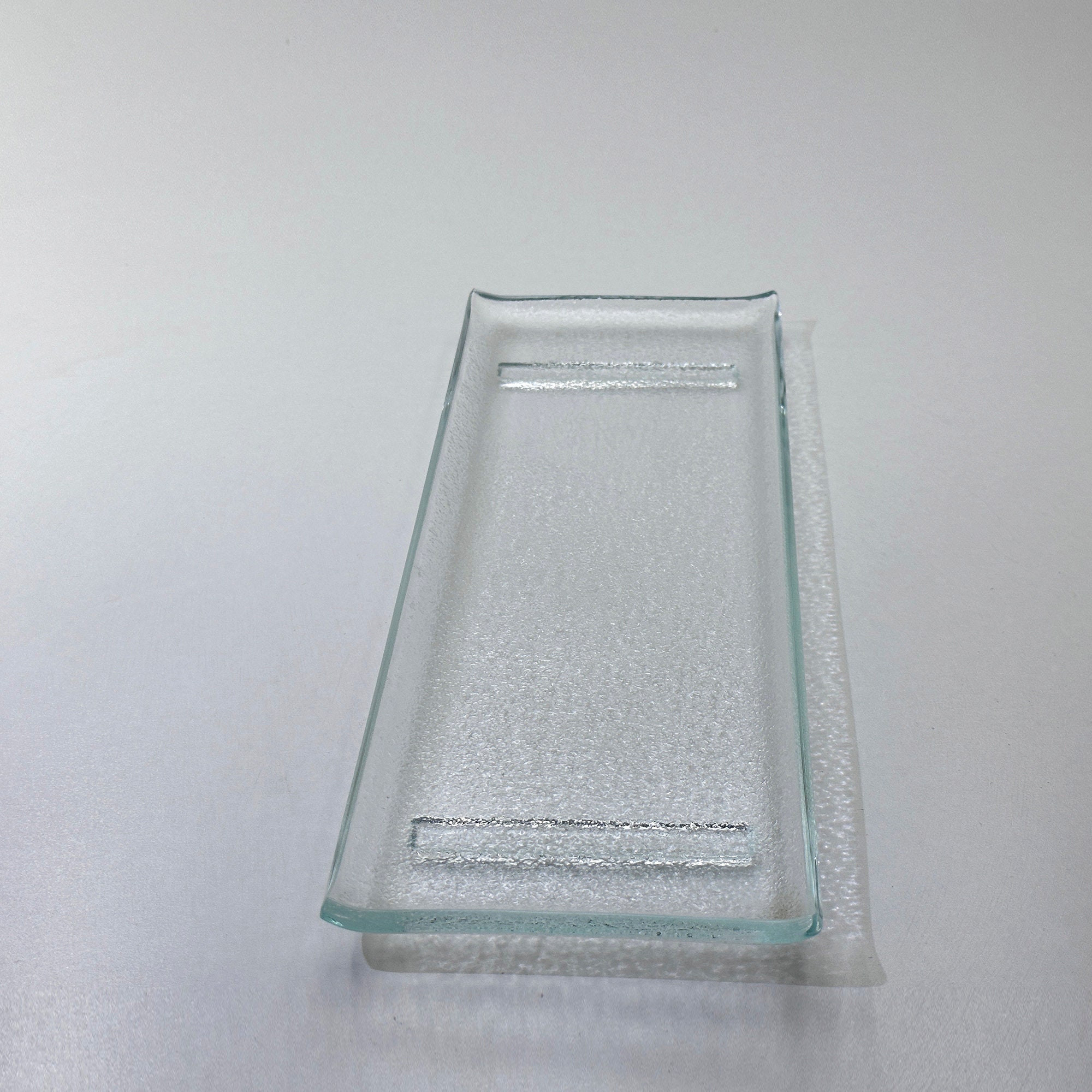 Fused Glass Tray for Sushi, Sauce Tray, Clear Glass Plate, Colored ...