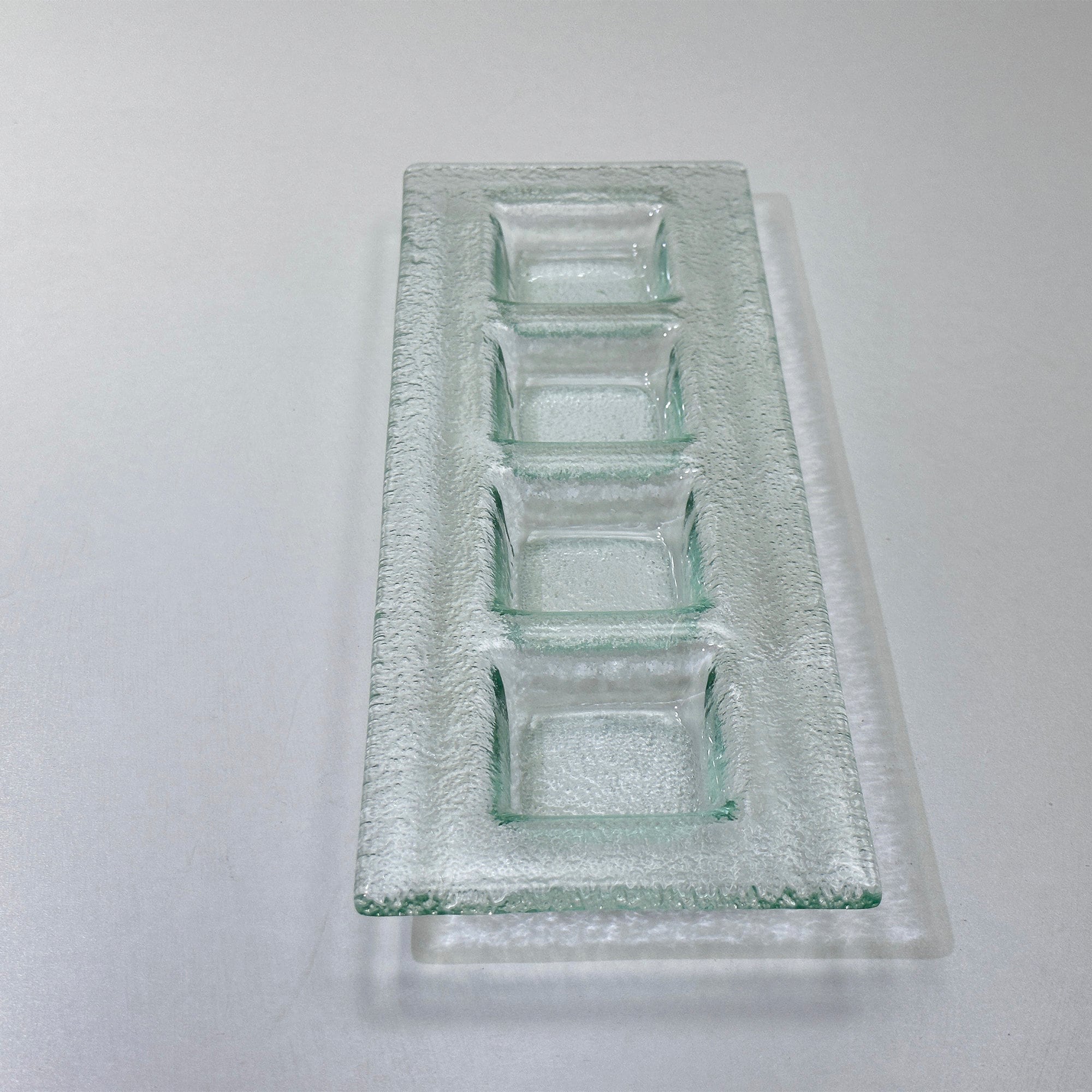 Fused Rectangle Glass Tray for Sauce, Sauce Tray, Sauce Plate, Clear ...