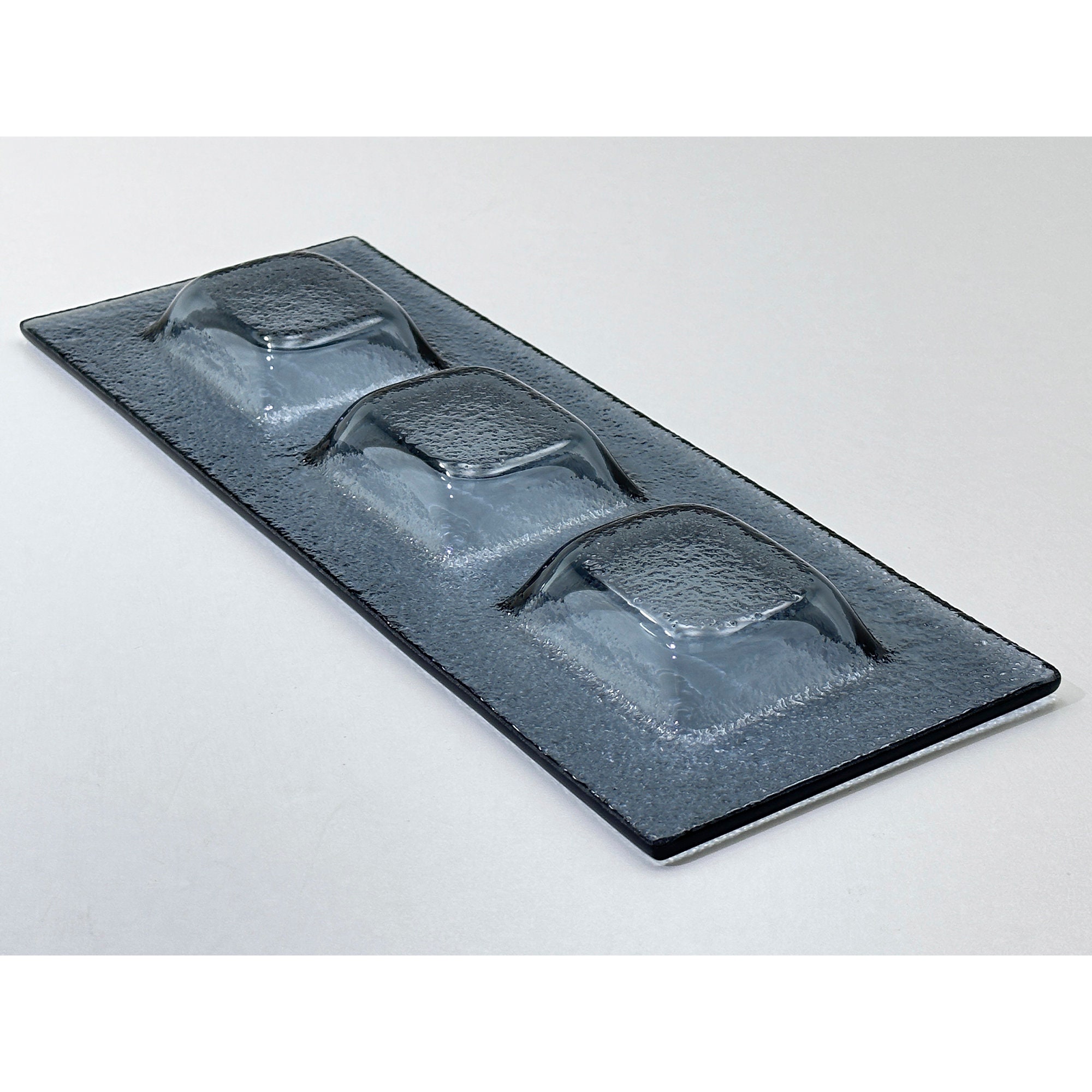 Fused Glass Tray for Sauce, Sauce Tray, Sauce Plate, Clear Glass Plate ...