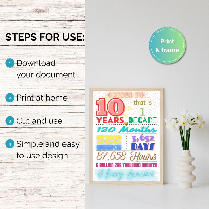 10th Birthday Sign Bundle | Peace Out Single Digits | Hello Double ...