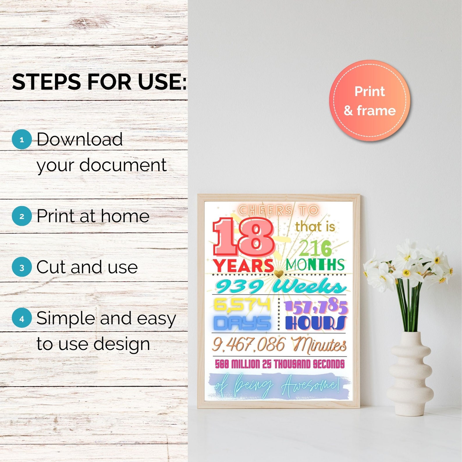 18th Birthday Sign Bundle | Happy 18th Birthday | Hello 18 | Cheers to ...