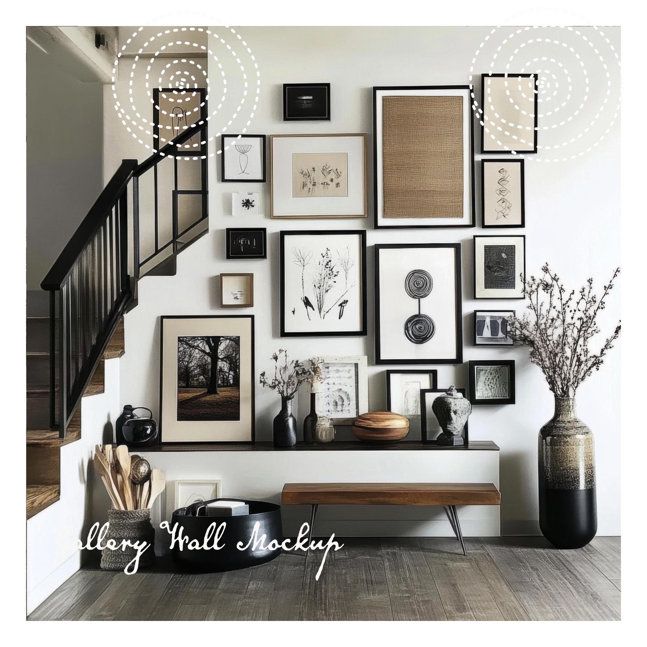 Wall Art Mockup Gallery Wall Mockup Frame Mockup Canva Poster Mockup ...