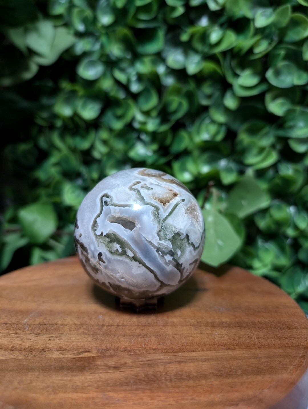 Moss Agate Sphere A - Etsy