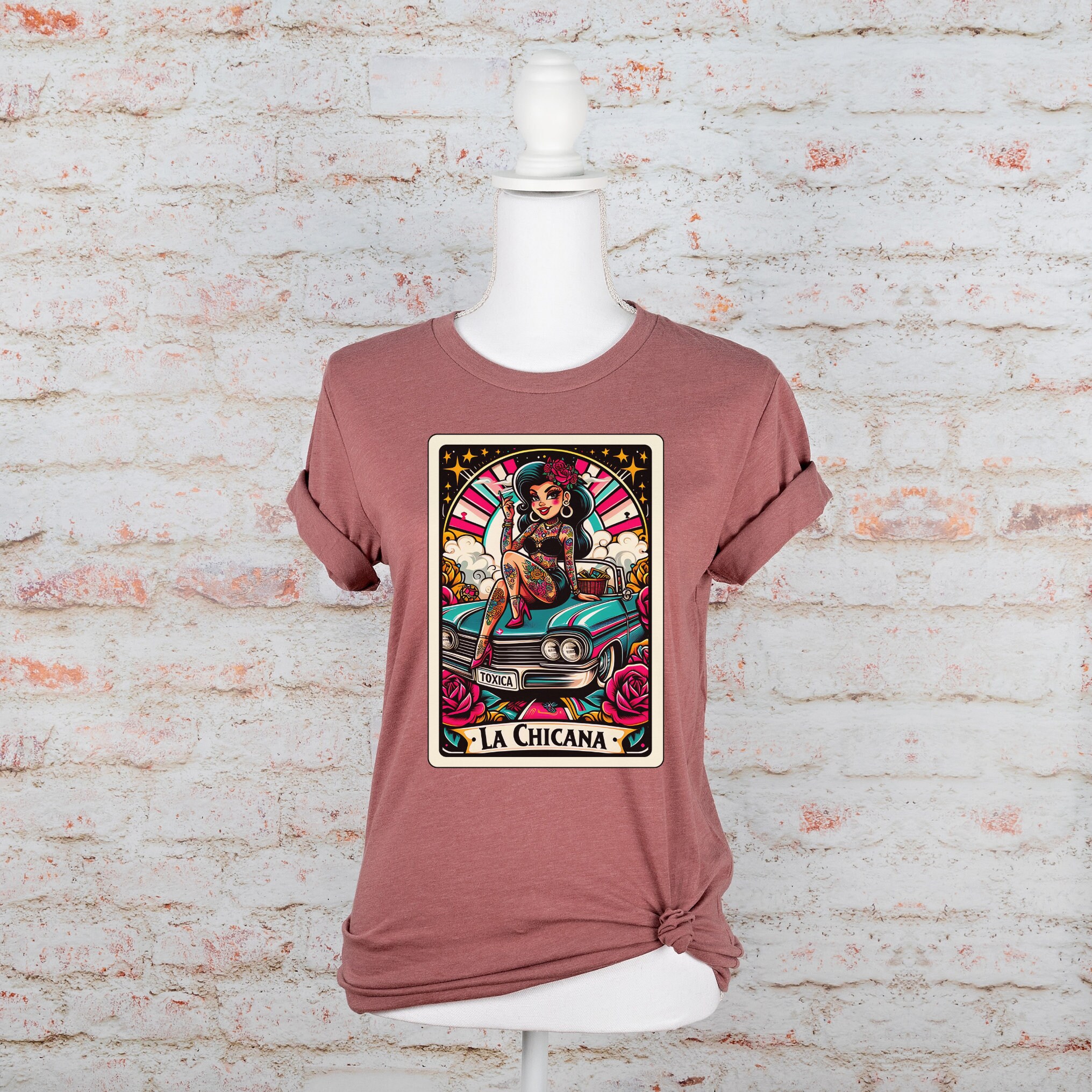 La Chichana Tarot Card Shirt La Chingona Tarot Card Mama Shirt Latina Shirt Cinco De Mayo Shirt ...