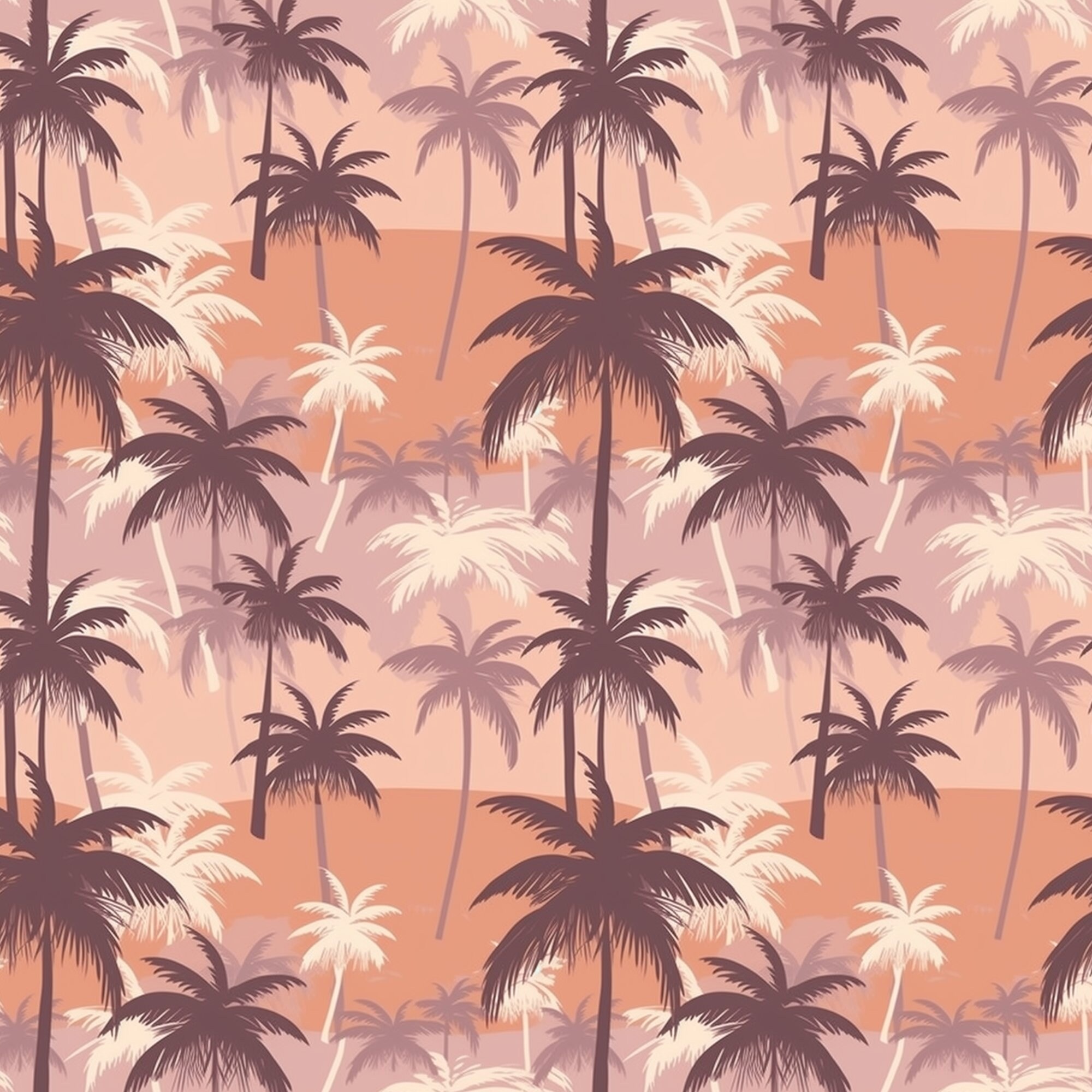 Tropical Palm Trees, Palm Trees Digital Pattern, Seamless Tropical ...