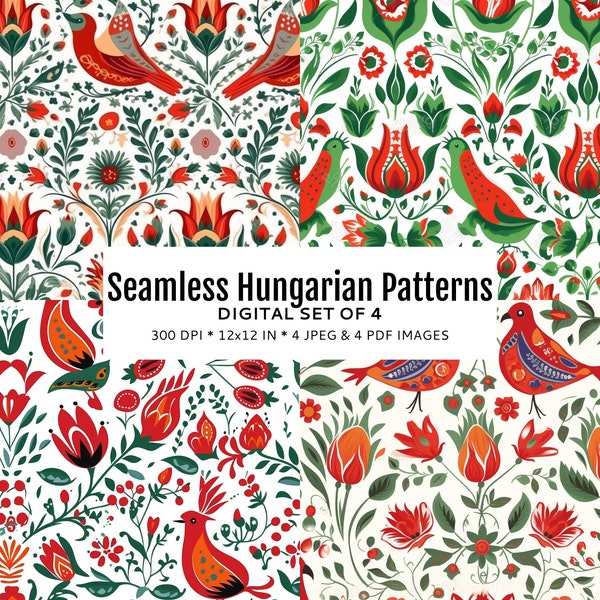 Hungarian Embroidery Pattern - Etsy