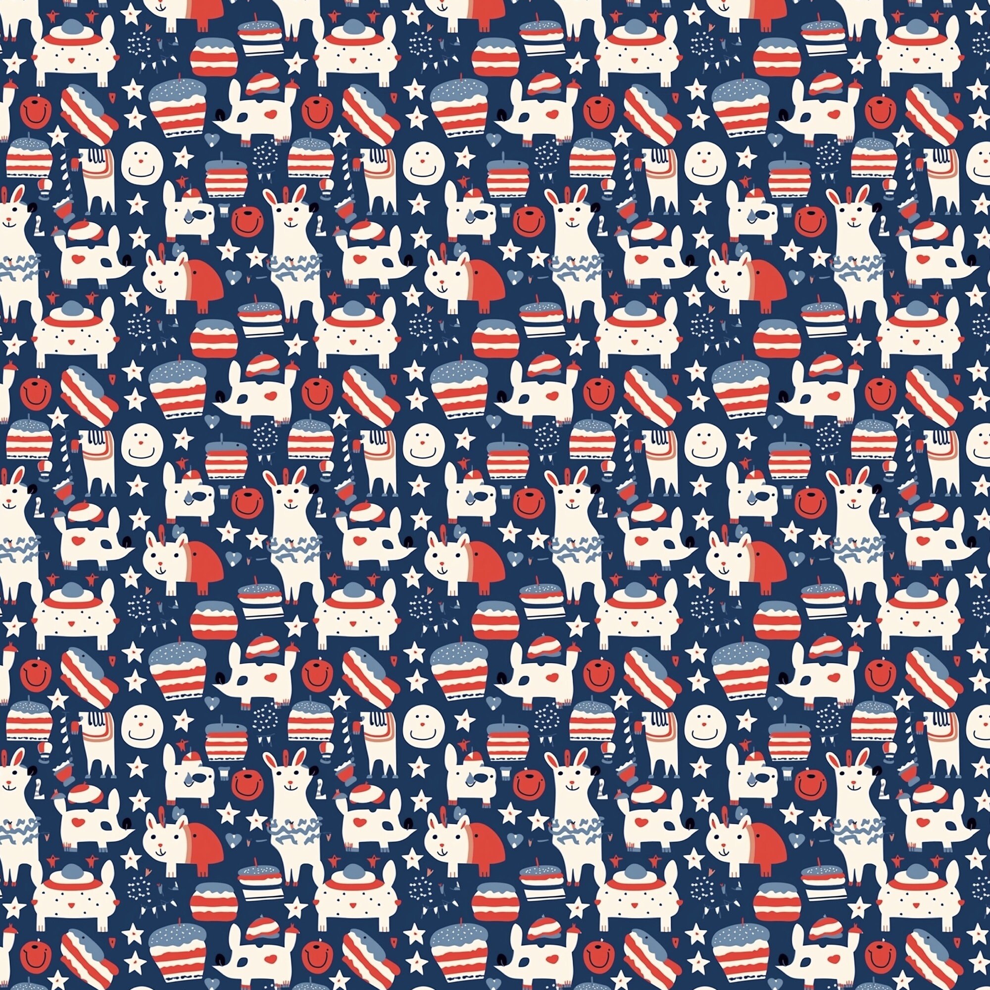 Cute July 4th Patterns, Happy 4th of July, 4th of July Stars and ...