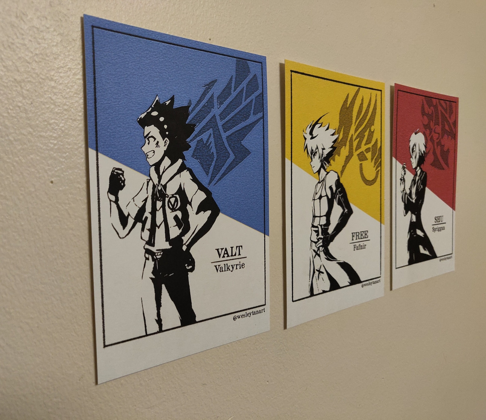 Valt Aoi Beyblade Burst Character Art Print | Minimalist Block-printing ...