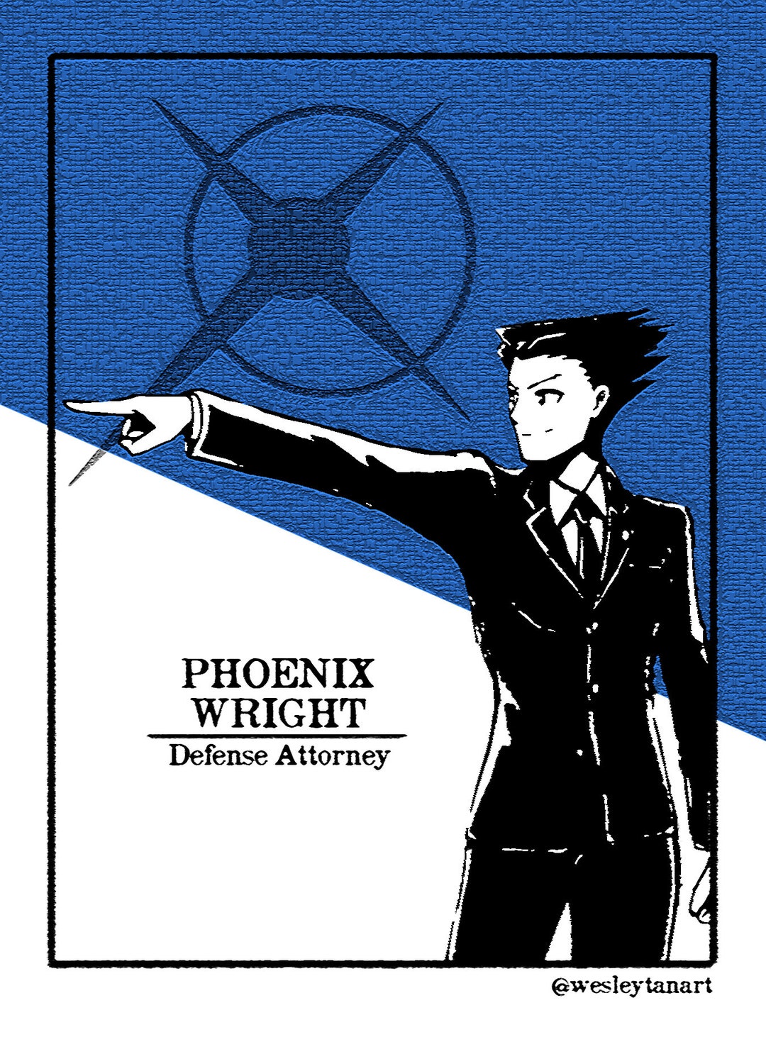 Phoenix Wright Ace Attorney Character Art Print | 4.5 X 6.25 ...
