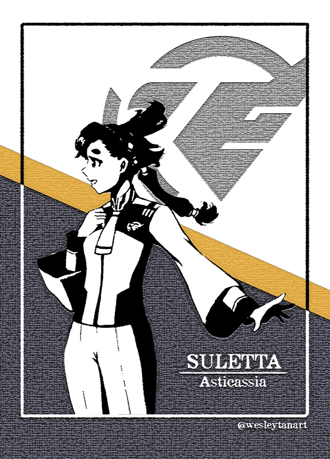 Suletta Mercury Gundam Witch From Mercury Character Art Print | 4.5 X 6 ...