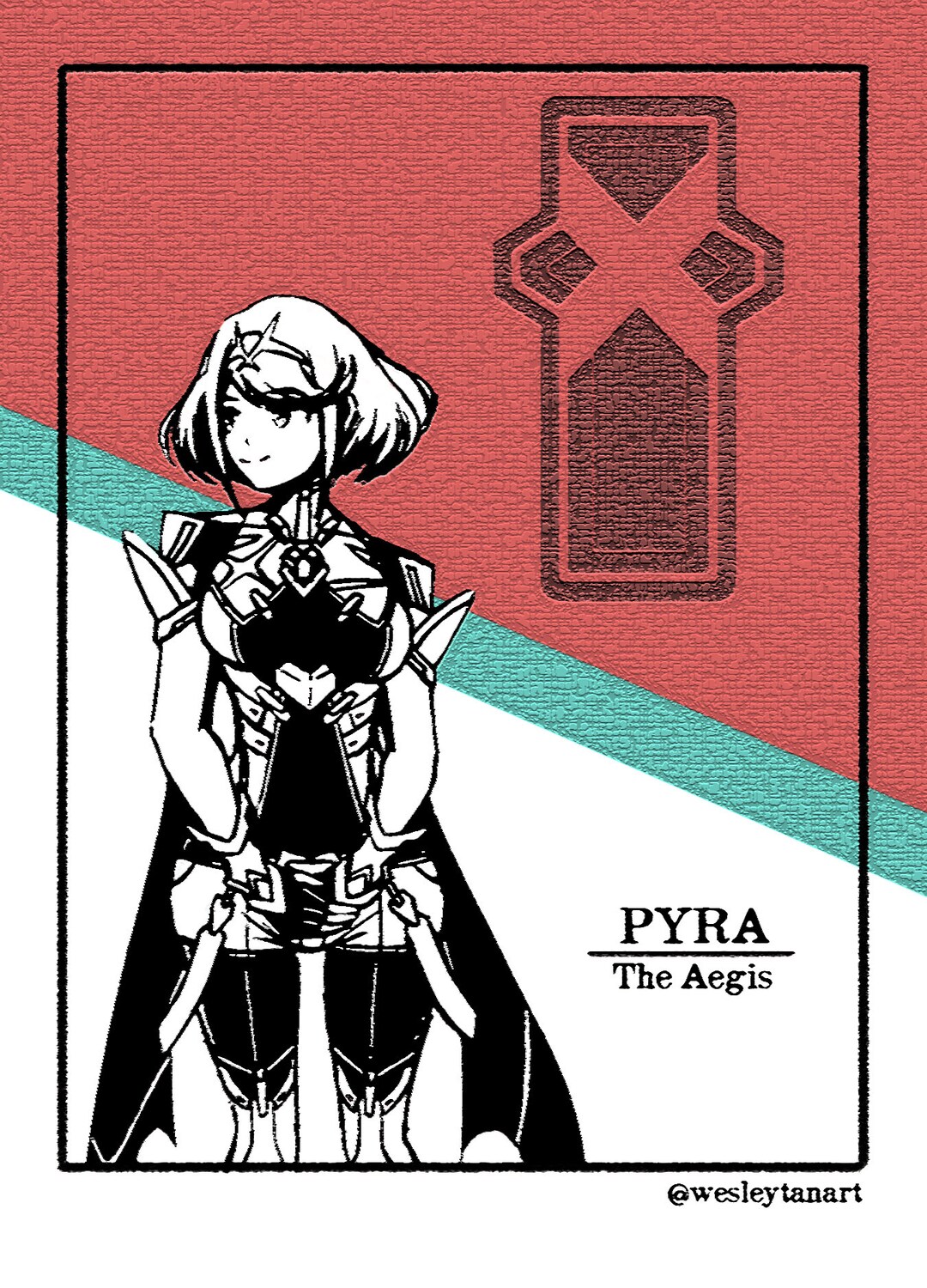 Pyra Xenoblade Chronicles 2 Character Art Print 4.5 X 6.25 - Etsy