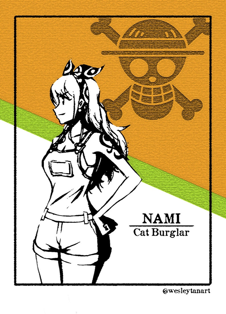 Nami stampede One Piece Character Art Print 4.5 X 6.25 - Etsy