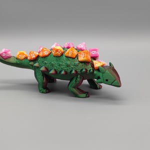 Angus the Ankylosaurus Dino Dice Holder | Dungeons and Dragons Dice Holder | Cute Accessory Dino ...