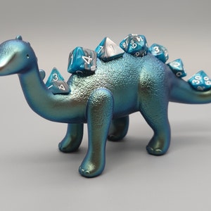 Shimmer Dienosaur Stegosaur Dice Holder | Dungeons and Dragons Dice ...