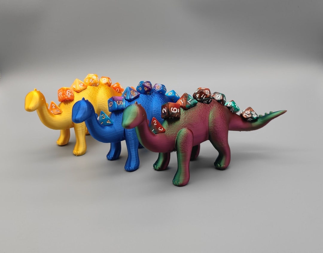 Dienosaur Stegosaur Dice Holder | Dungeons and Dragons Dice Holder | Cute Accessory Dinosaur ...