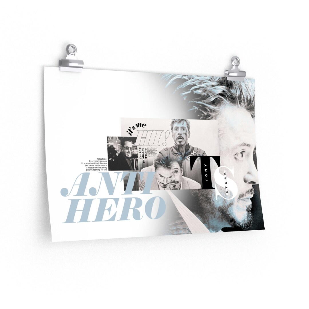 Tony Stark Anti-hero Taylor Swift Poster - Etsy