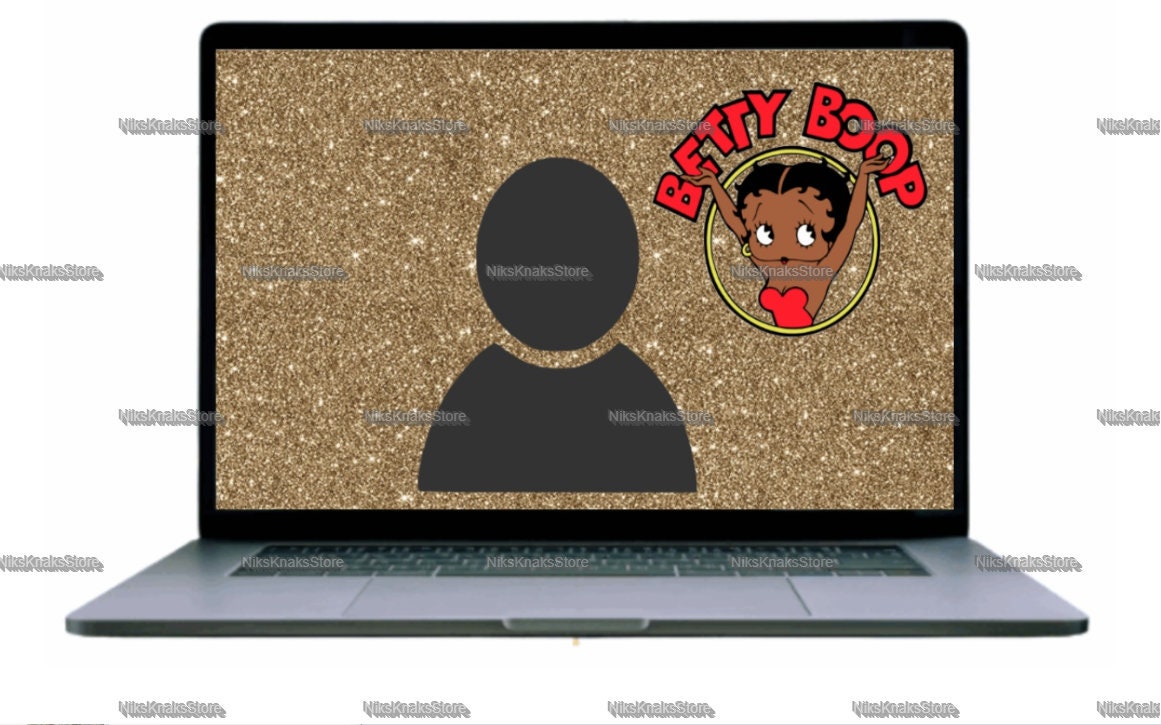 Black Betty Boop Bundle of SIX Background Images. Revamp Your Zoom ...