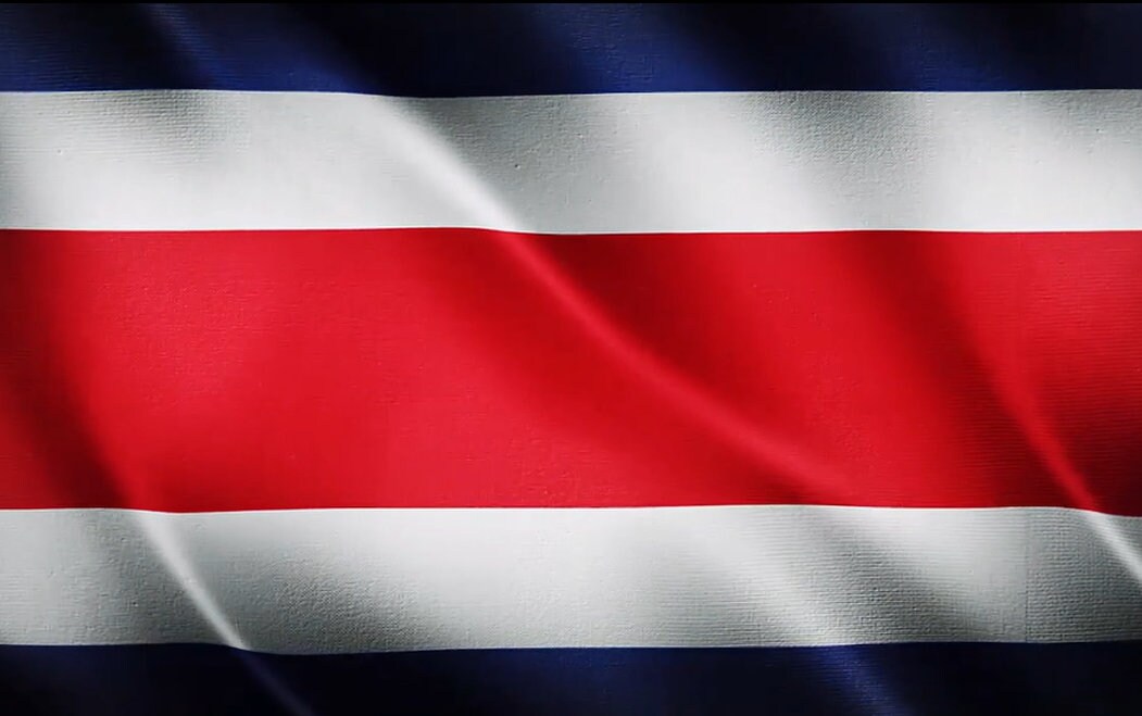 Costa Rican Flag Waving in the Background! Upgrade Your Video Calls ...