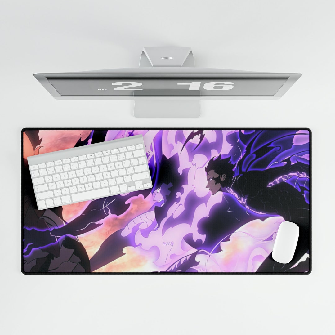 Large Anime Desk Mat Solo Leveling Desk Mat Gaming Desk Mat, Long Desk ...