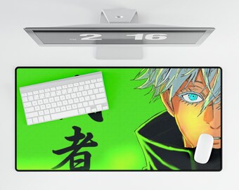 Large Anime Desk Mat Jujutsu Kaisen Desk Mat Gaming Desk Mat, Long Desk ...
