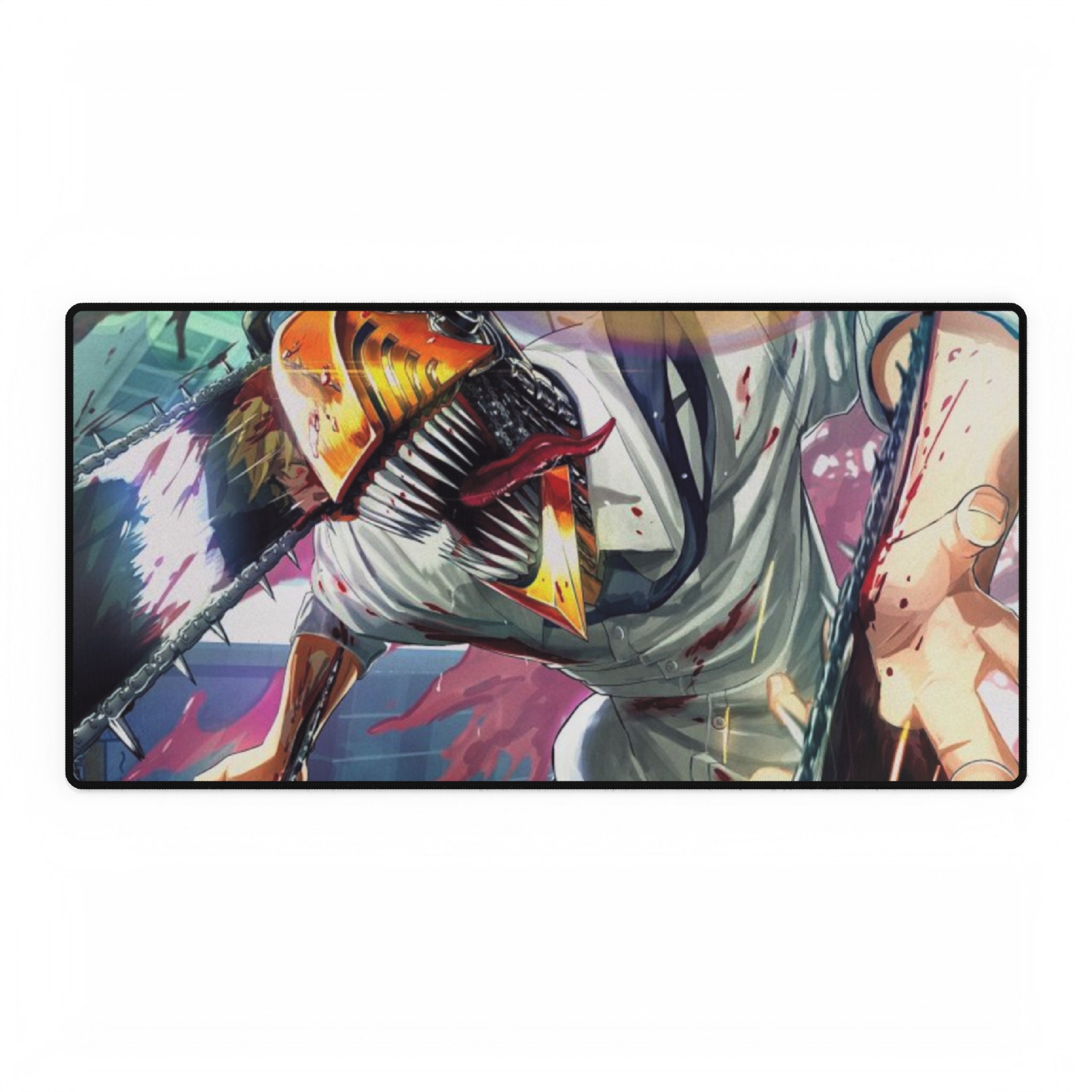 Large Anime Desk Mat Chainsaw Man Desk Mat Gaming Desk Mat, Long Desk ...