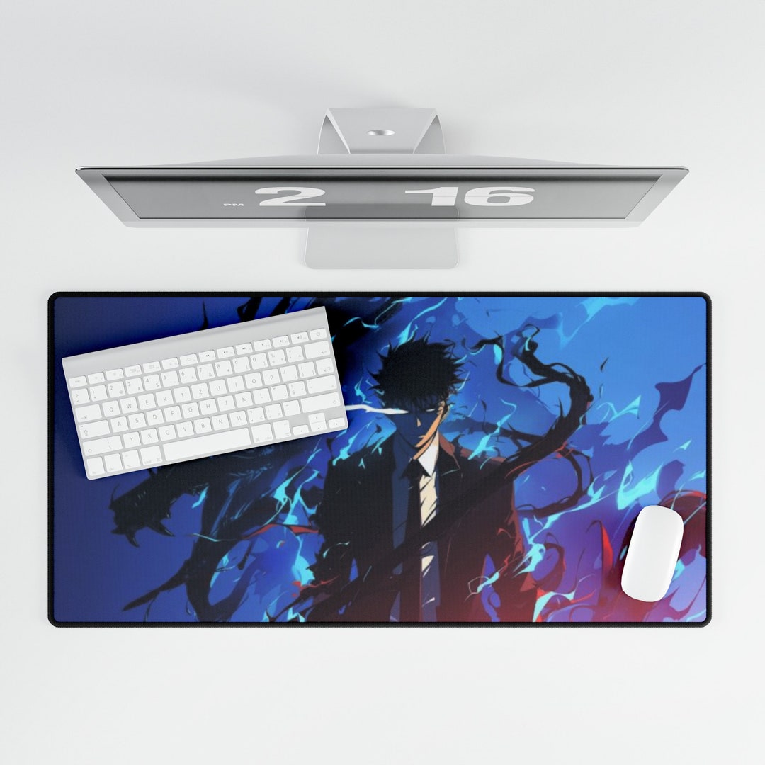 Large Anime Desk Mat Solo Leveling Desk Mat Gaming Desk Mat, Long Desk ...