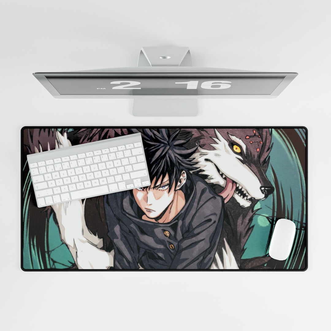 Large Anime Desk Mat Jujutsu Kaisen Desk Mat Gaming Desk Mat, Long Desk ...