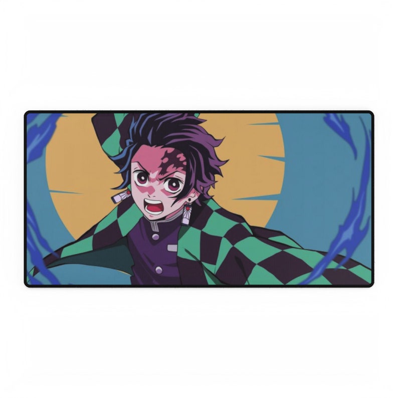 Large Anime Desk Mat Demon Slayer Desk Mat Gaming Desk Mat, Long Desk ...
