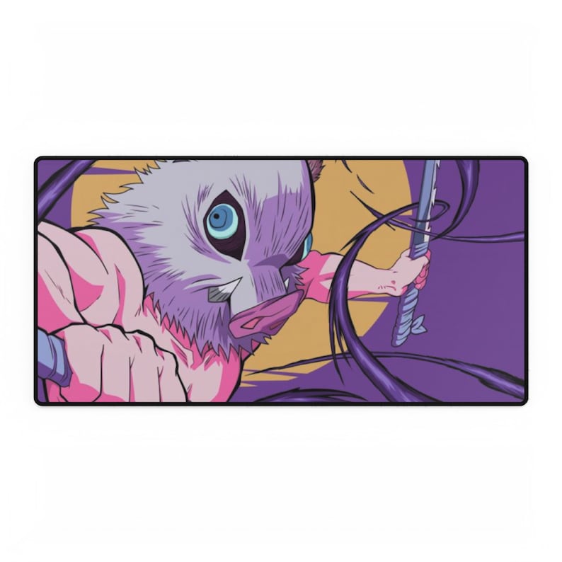 Large Anime Desk Mat Demon Slayer Desk Mat Gaming Desk Mat, Long Desk ...