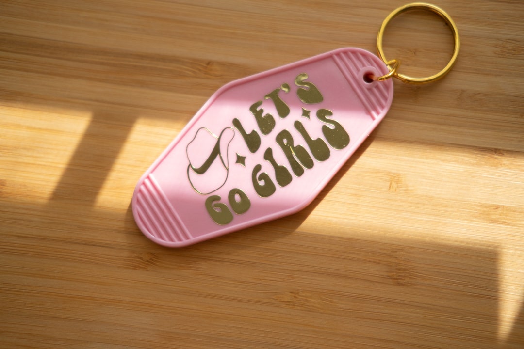 Lets Go Girls Keychain - Etsy