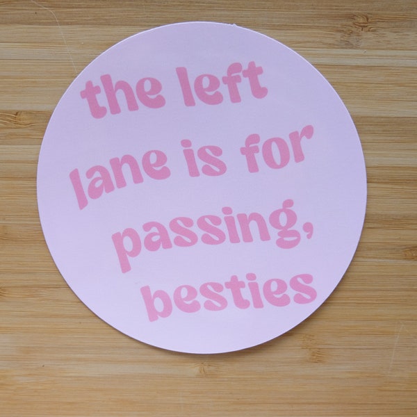 Left Lane is for Passing Bumper Sticker - Etsy