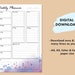 Printable Purple Weekly Planner, A4, A5, Letter Size, Minimalist Design ...